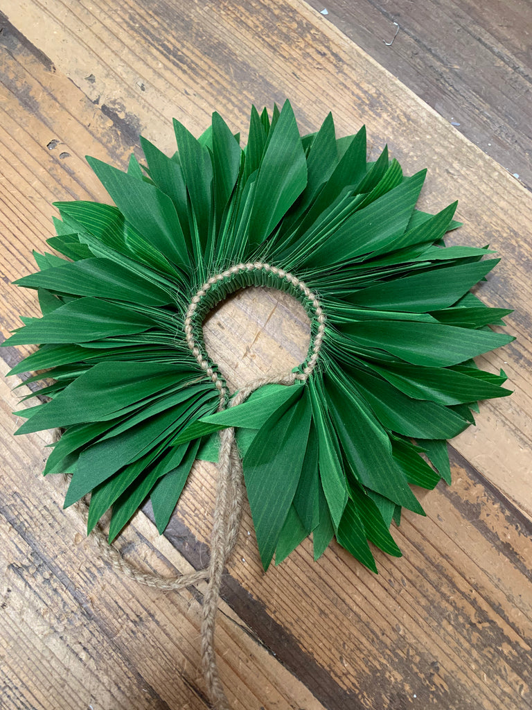 Ready to Ship Artificial Green Ti Leaf Bun Ties – California Hula Center
